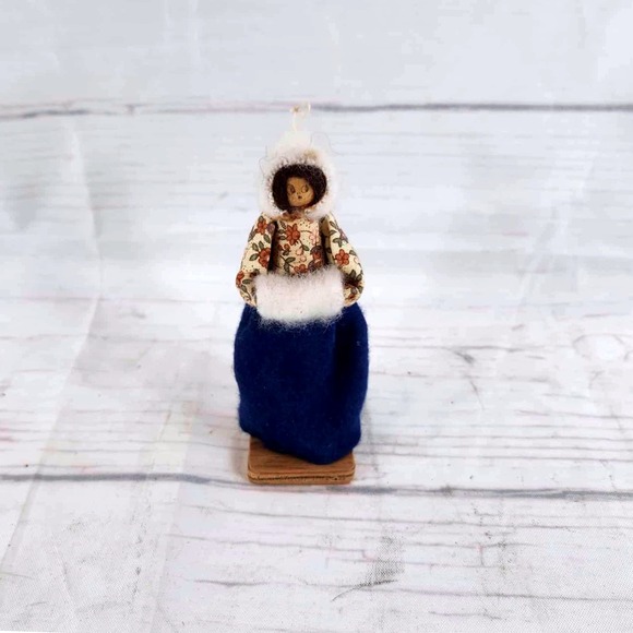 Toys | Vintage Miniature Doll Russian Style Dollhouse Folk Art Figurine ...